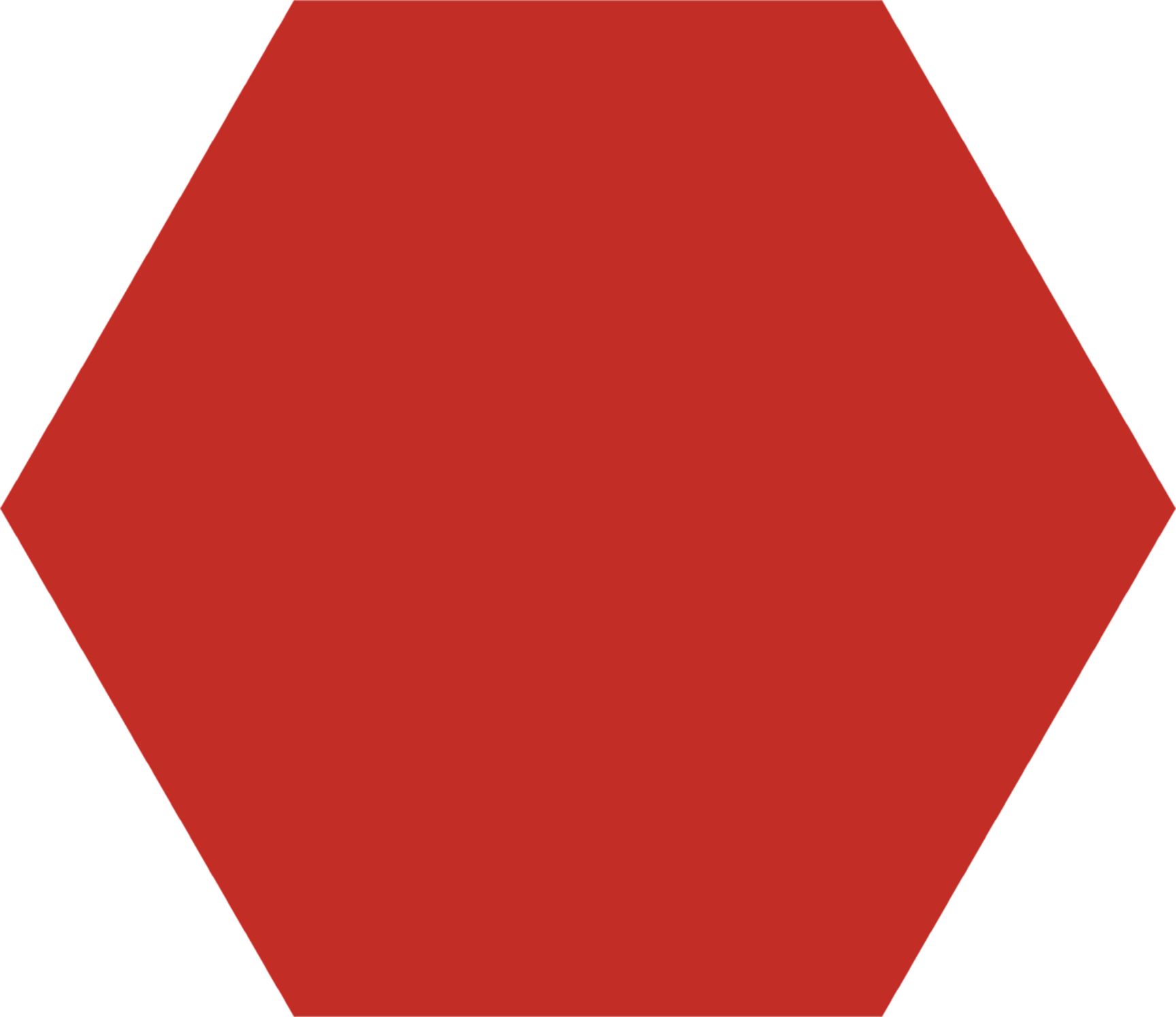 Basic Hex | Red | Matte - Tile Depot NY